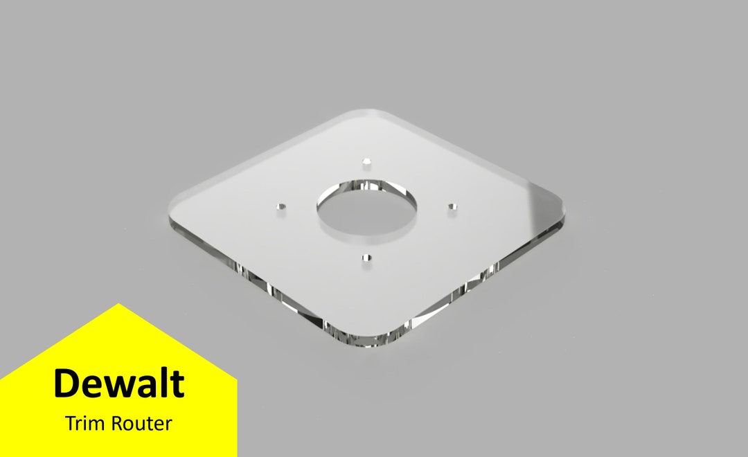 Dewalt DWP611 Clear Acrylic Baseplate | DWP611 | Compact Router ...