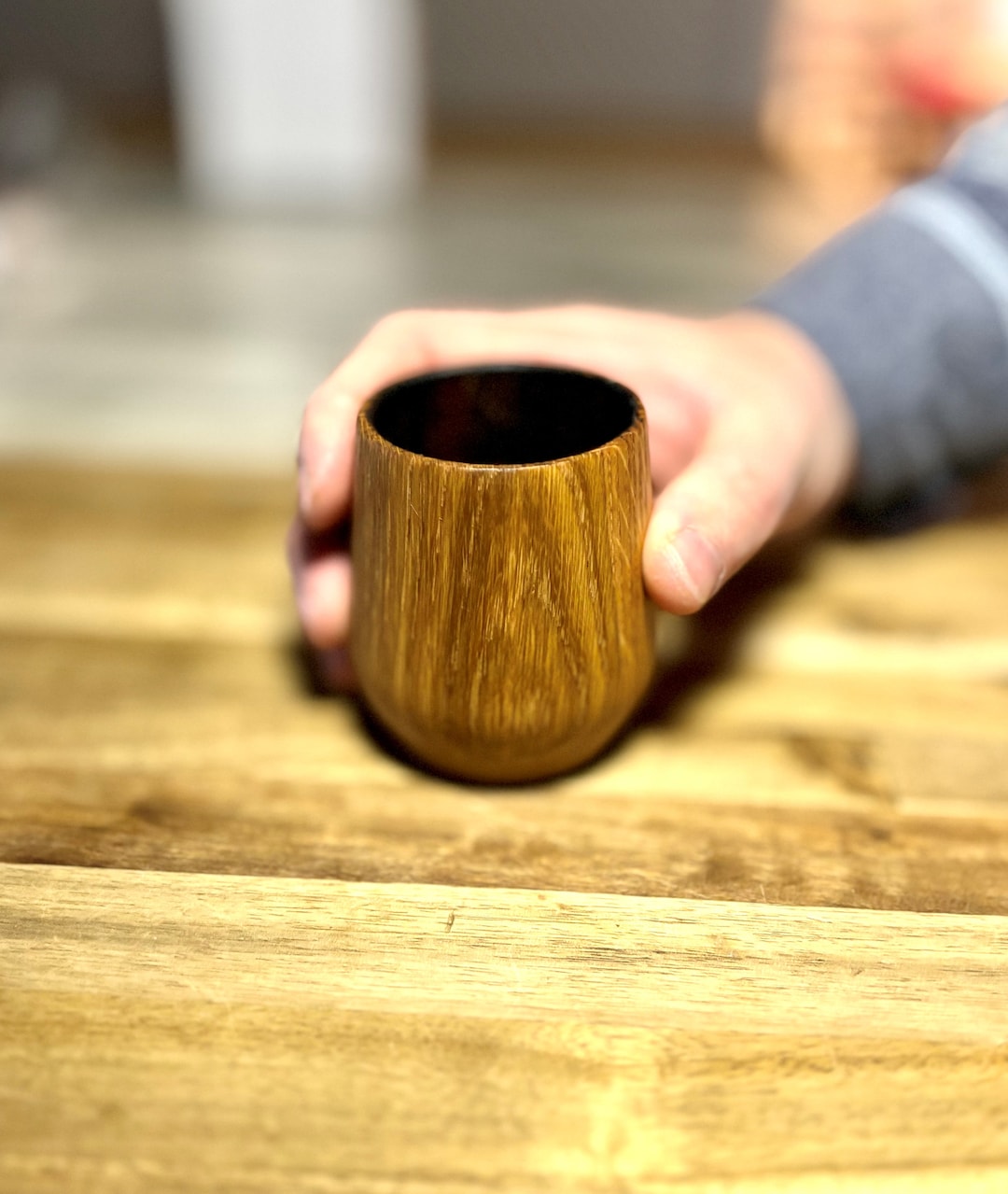 Charred White Oak Whiskey Tumbler | Wood Whiskey Tumbler | Wood Whiskey ...