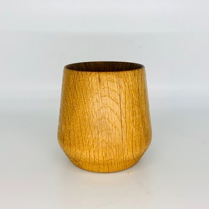 White Oak Whiskey Tumbler | Wood Whiskey Tumbler | Wood Whiskey Glass ...