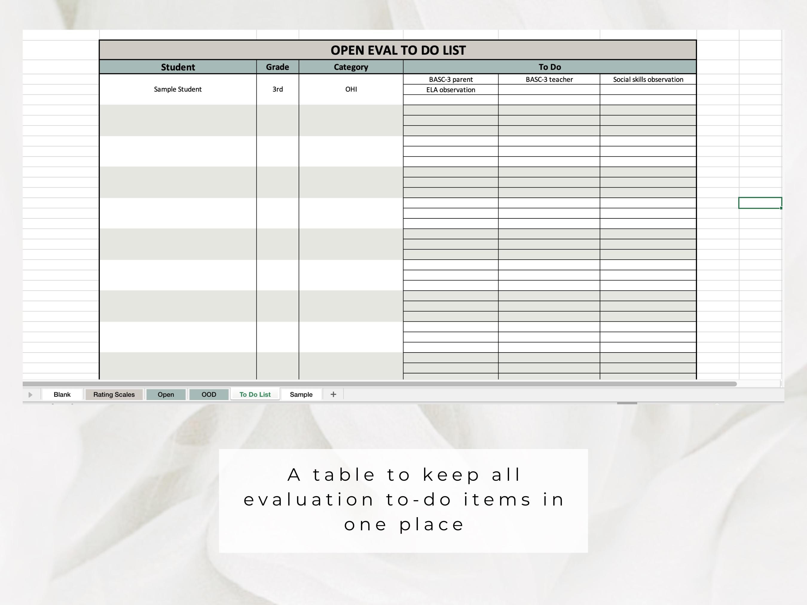 School Psychologist Caseload Spreadsheet | Version 2 | Editable Excel ...