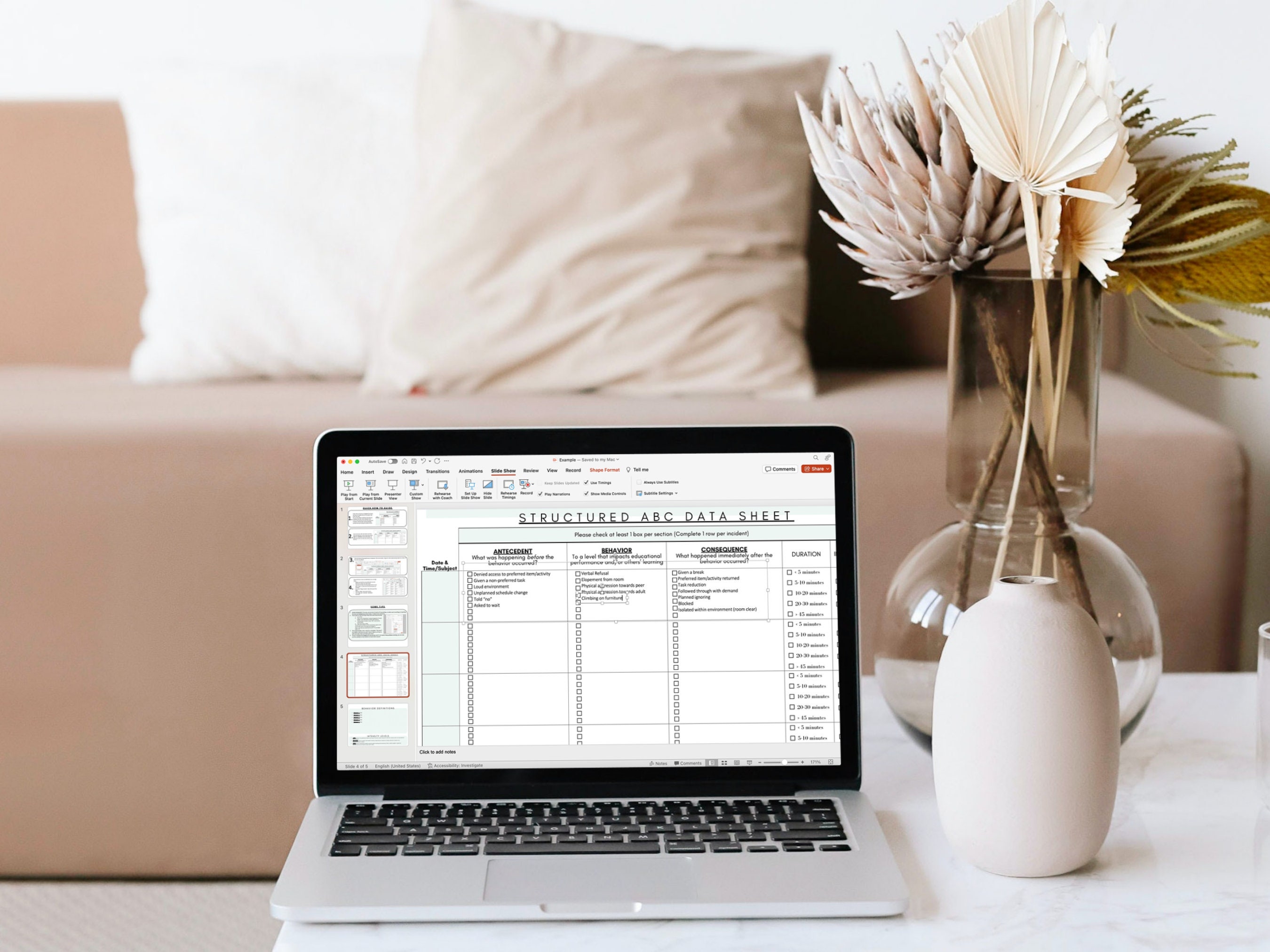Editable ABC Data Collection Sheets | Unstructured & Structured | FBA ...