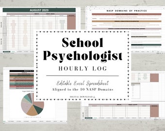 Assessment Tracker Spreadsheet school Psych Organization - Etsy