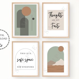 Boho Mental Health Prints | Inspirational Quote Posters (digital ...