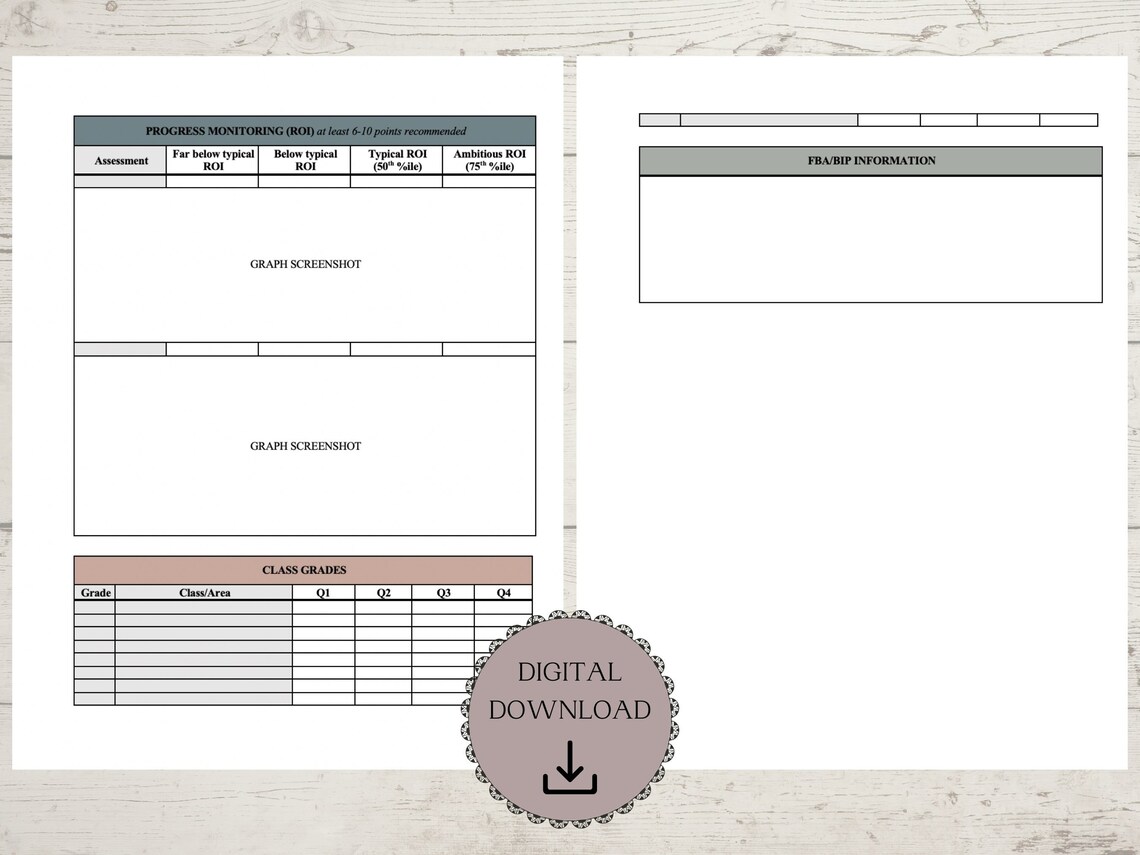 Student Record Review Editable Template Microsoft Word Special ...