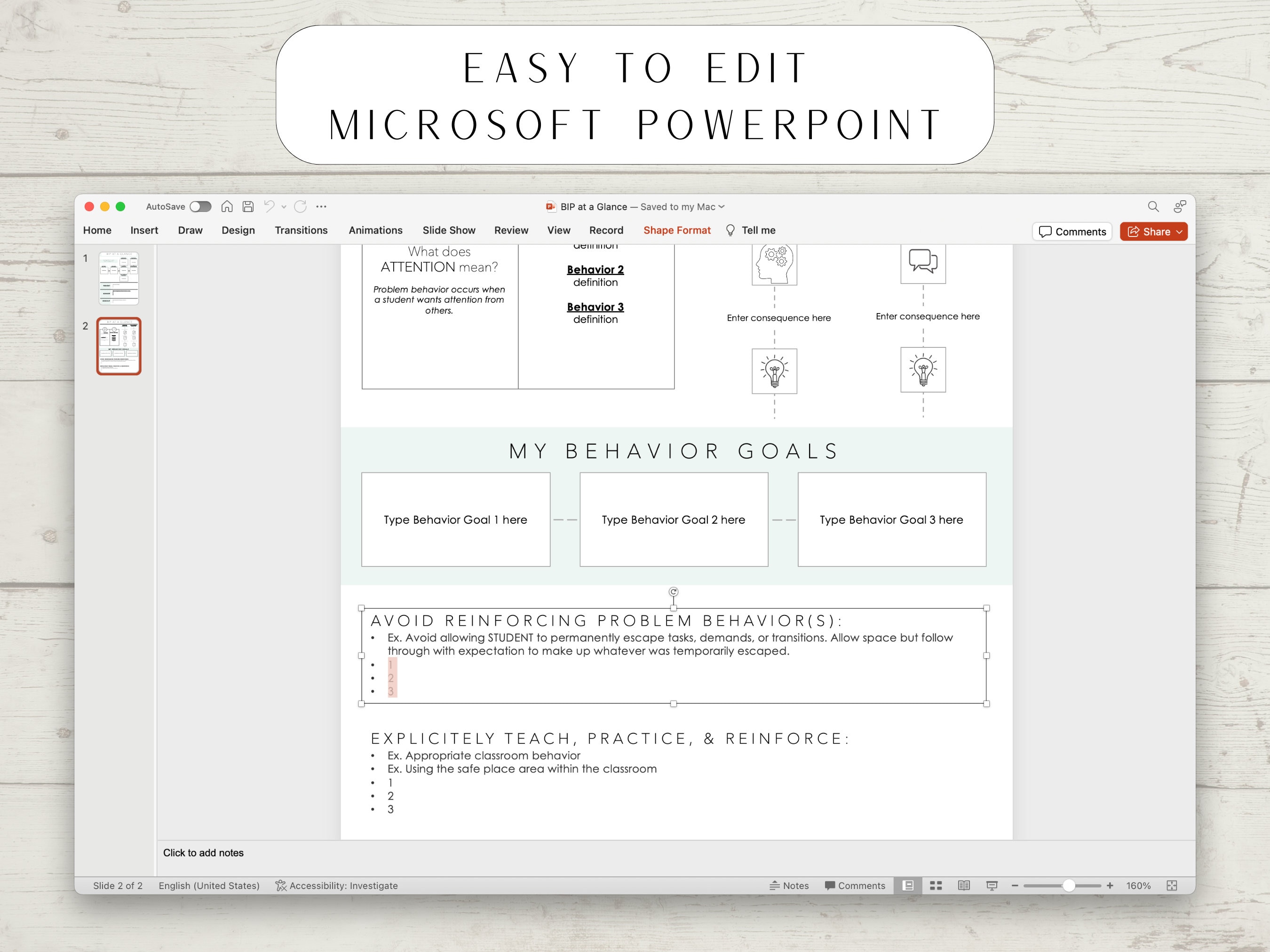 Behavior Intervention Plan | BIP at a Glance | Digital Download ...
