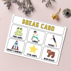 Calm Down Toolbox | Break Card | Visual Prompt | Digital Download ...