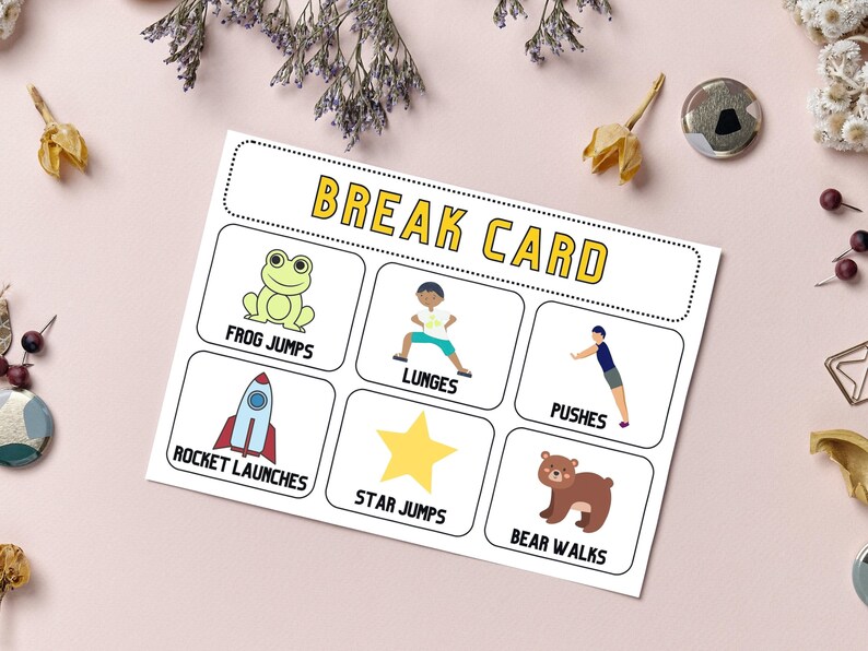 Calm Down Toolbox | Break Card | Visual Prompt | Digital Download ...