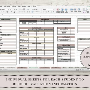 School Psychologist Caseload Spreadsheet | MULTIPLE SCHOOLS | Editable ...