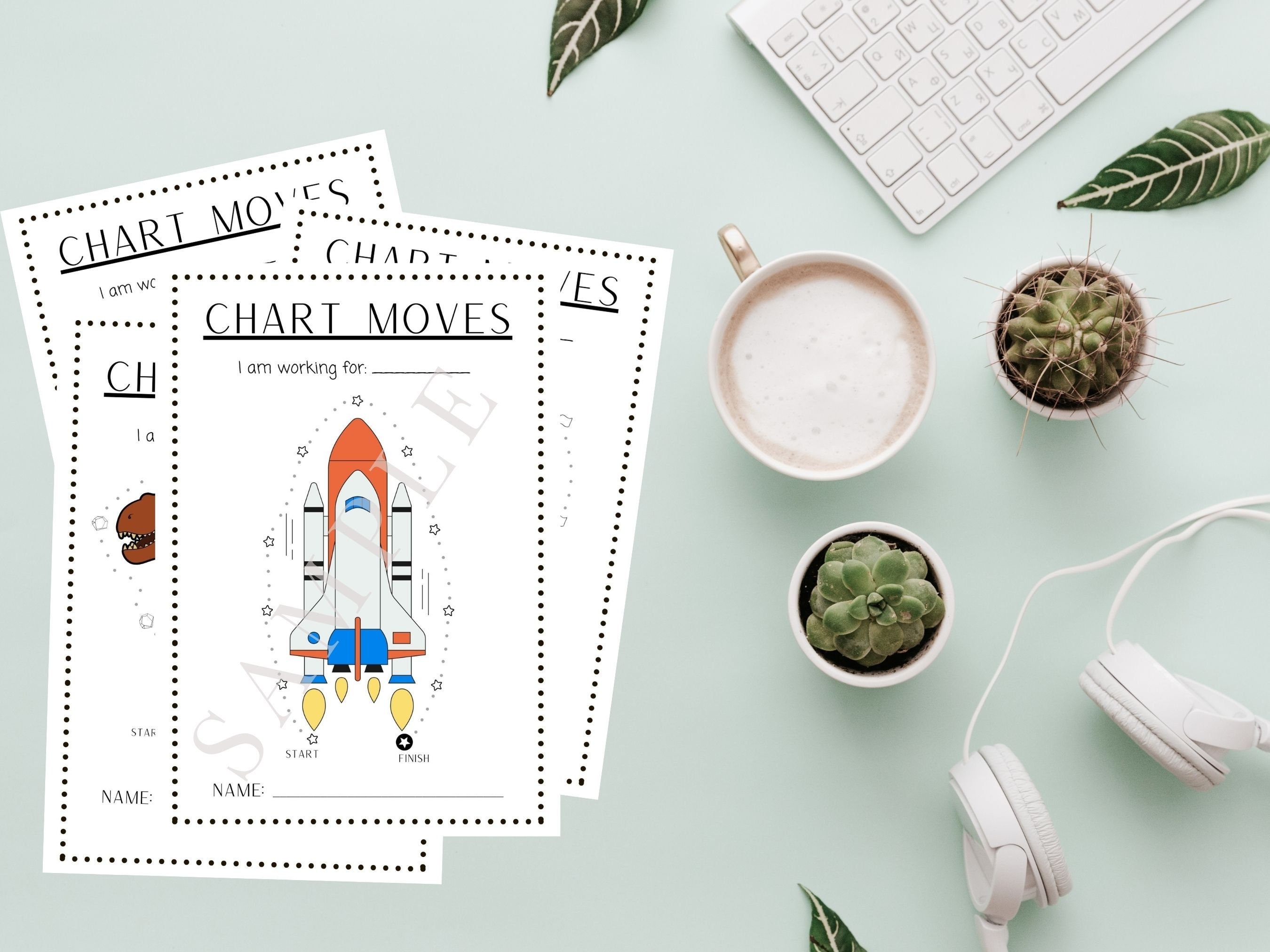 Chart Moves Behavior Tracker Digital Download ABA Tool Therapy ...