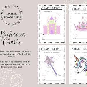 Unicorn Behavior Tracker Chart, ABA Therapy Tool (digital Download) - Etsy