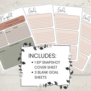 IEP Snapshot | Editable Microsoft Word Document | Special Education ...