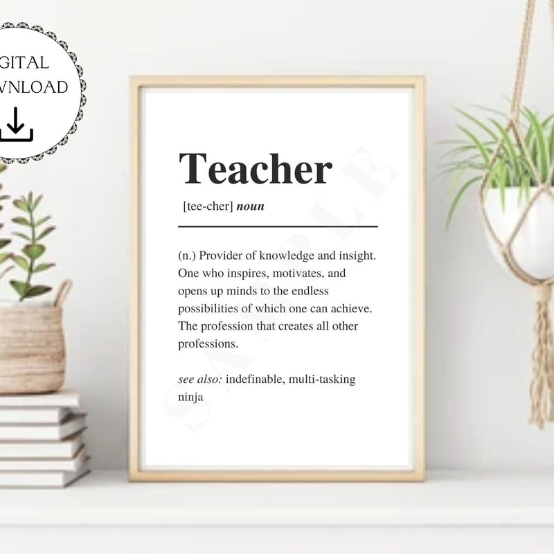 Teacher Poster - Etsy