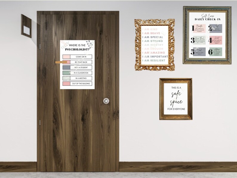 School Psychologist Set of 10 Digital Download Prints Posters Counselor ...