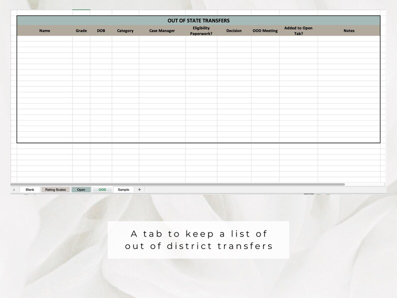 School Psychologist Caseload Spreadsheet | Version 2 | Editable Excel ...