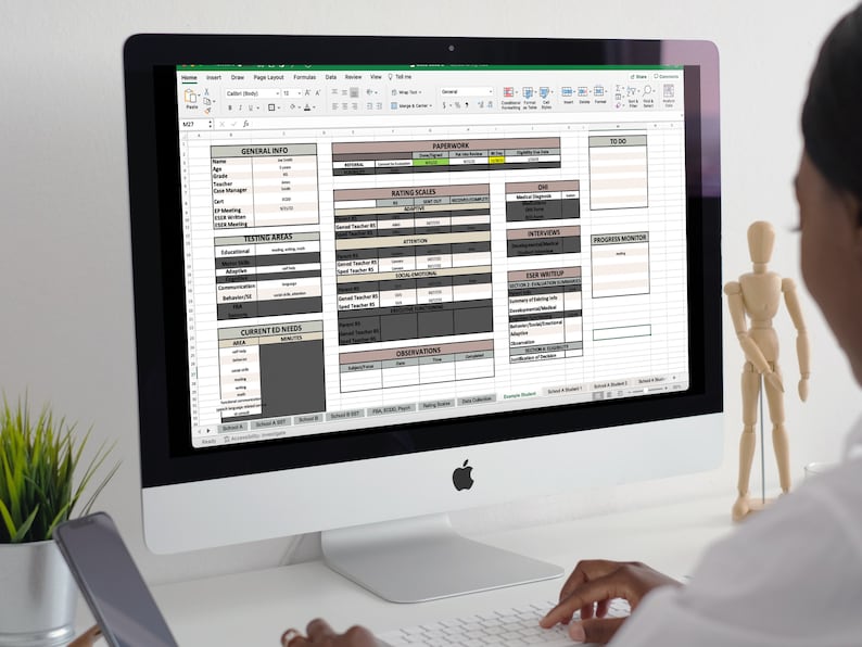 School Psychologist Caseload Spreadsheet | MULTIPLE SCHOOLS | Editable ...