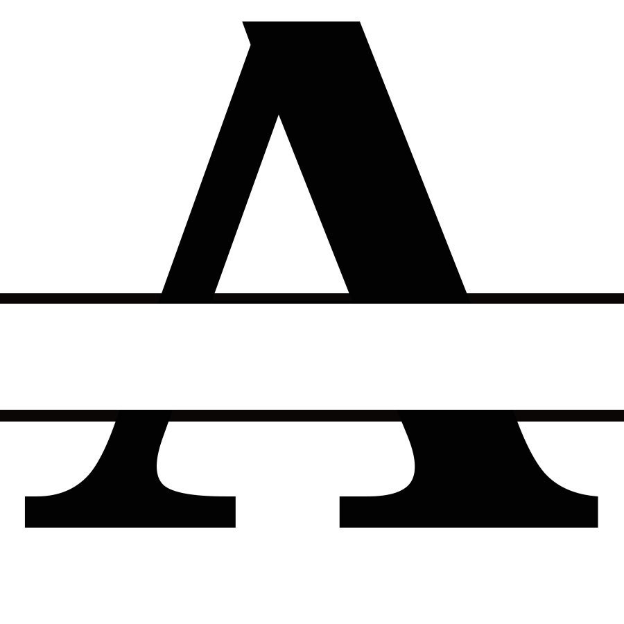 Letter A Monogram Cricut - Etsy