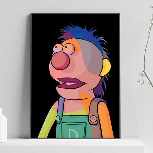 Don't Hug Me I'm Scared DHMIS Portrait Art - Etsy