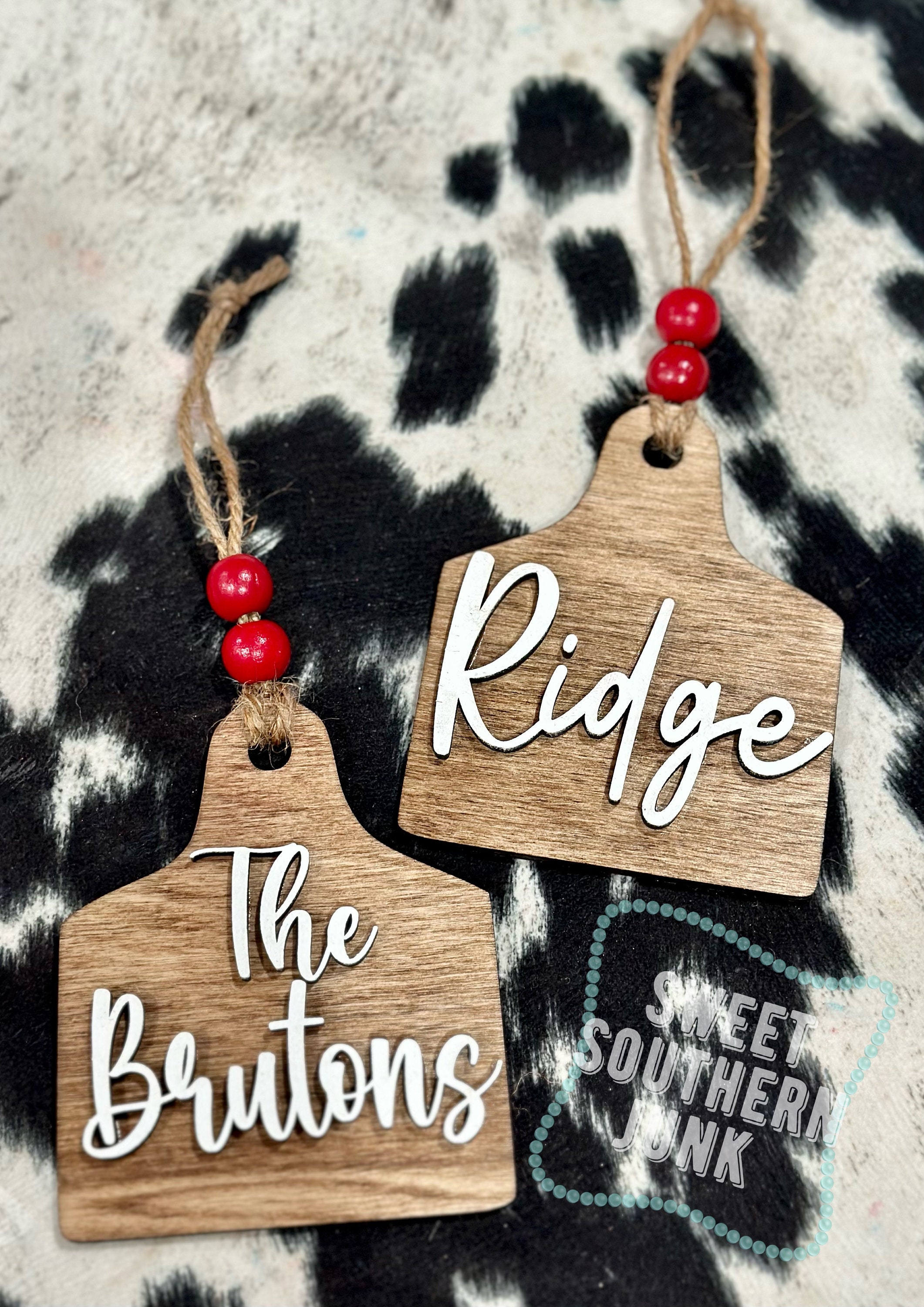 Custom Cattle Tag Ornament|christmas - Etsy