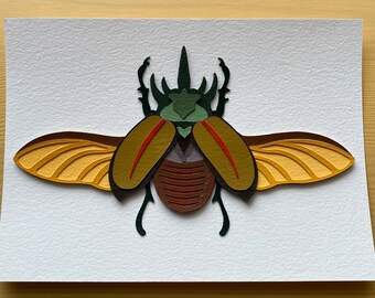 Beetle Collage - Etsy