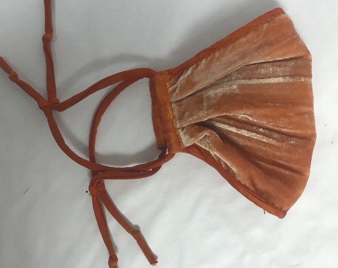 Face Mask Silk Velvet Pumpkin - Etsy