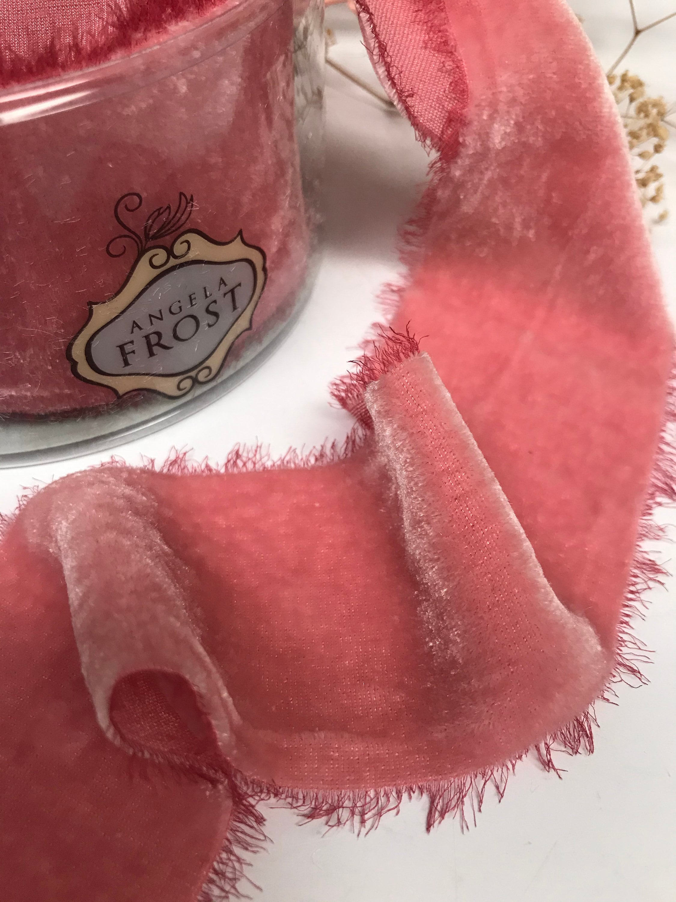 Silk Velvet Ribbon Antique Rose - Etsy