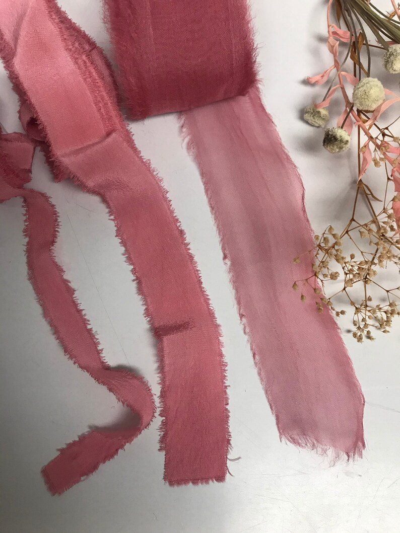 Silk Organza Ribbon Antique Rose - Etsy