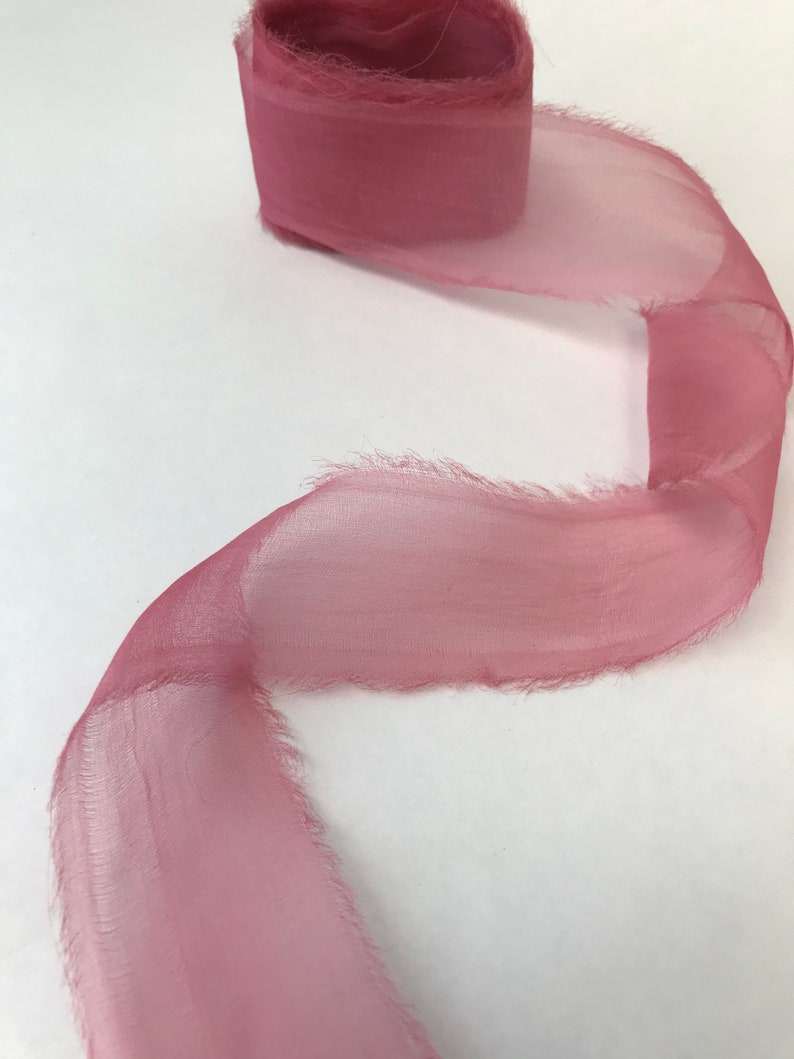 Silk Organza Ribbon Antique Rose - Etsy