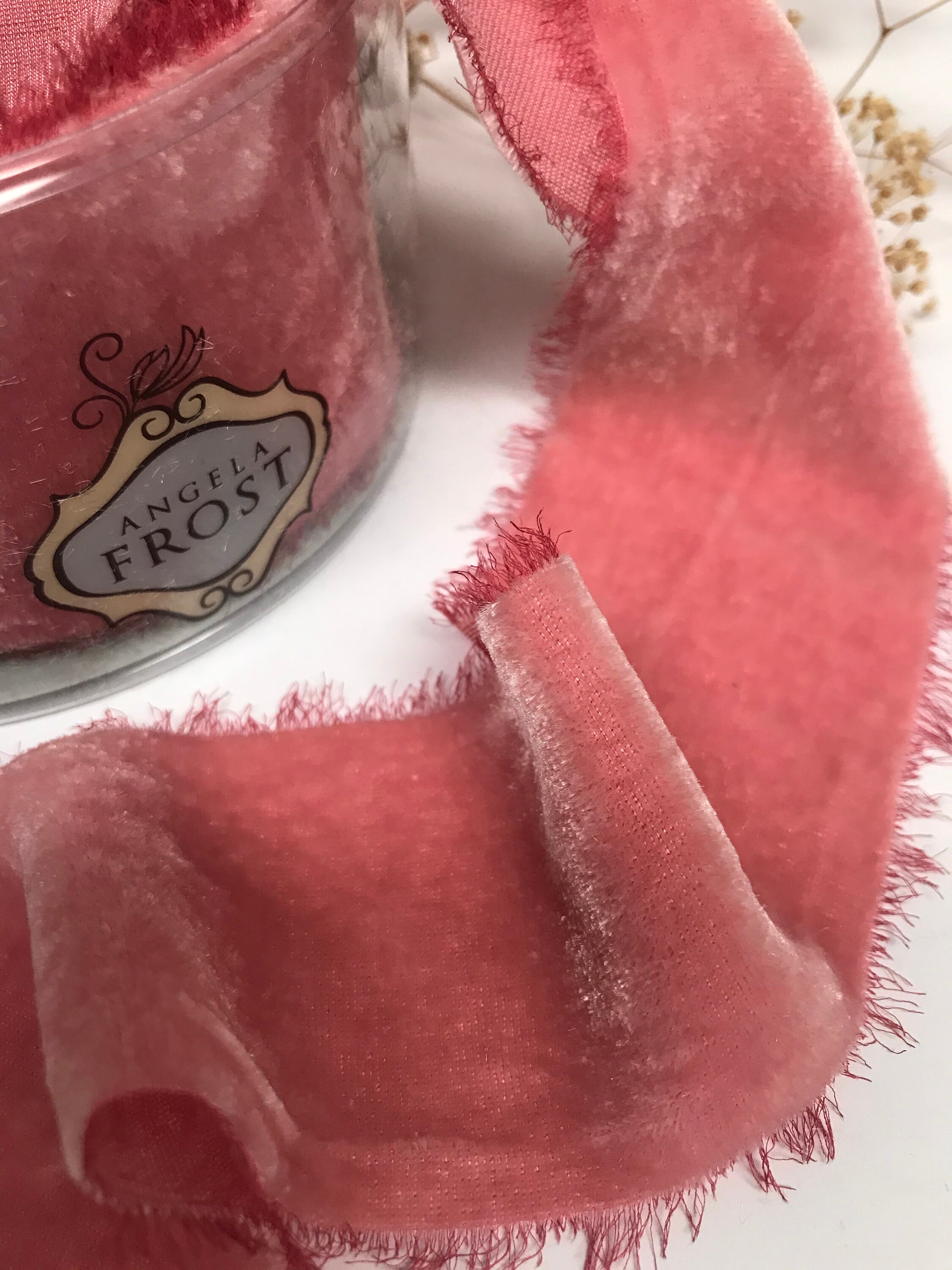 Silk Velvet Ribbon Antique Rose - Etsy