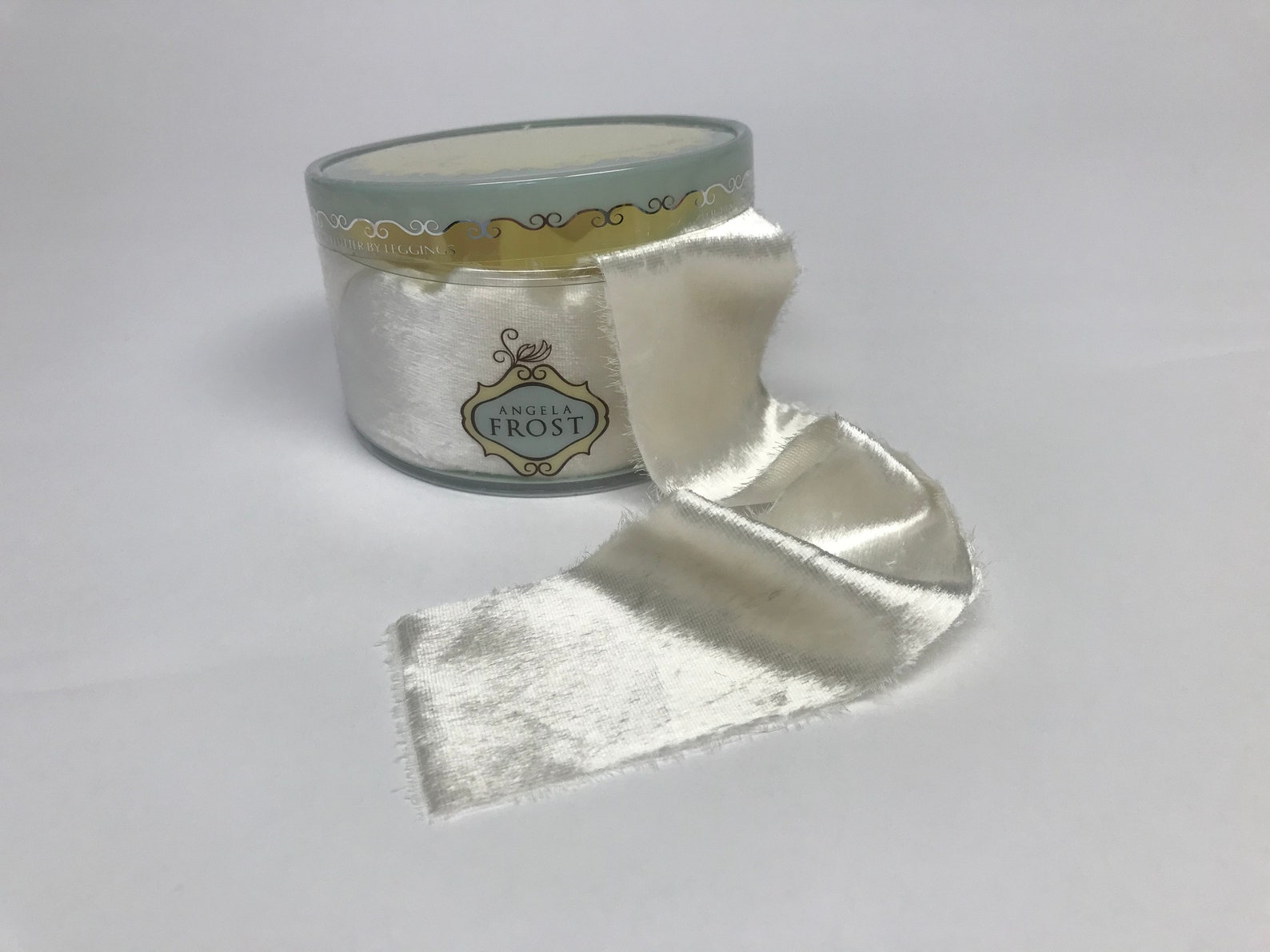 Silk Velvet Ribbon Snow - Etsy