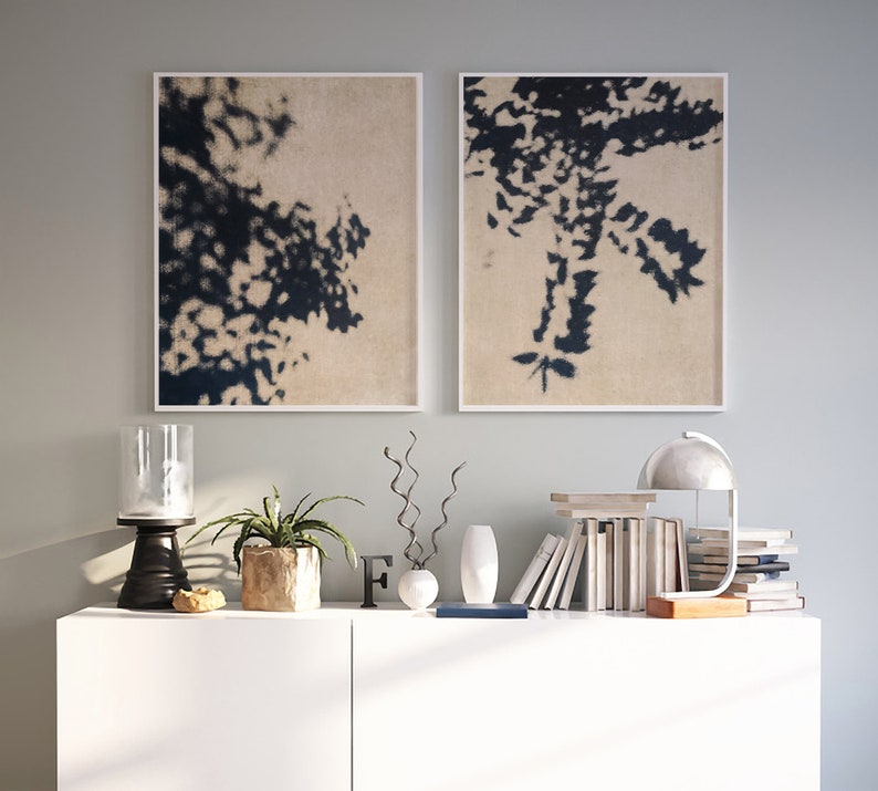 Abstract Shadow Photography Printable Artwork Set of Two - Etsy