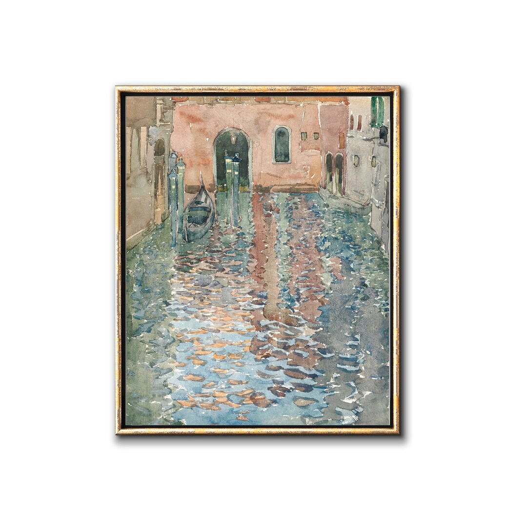 Venice Watercolor Painting Printable Wall Art, Venetian Canals Travel ...