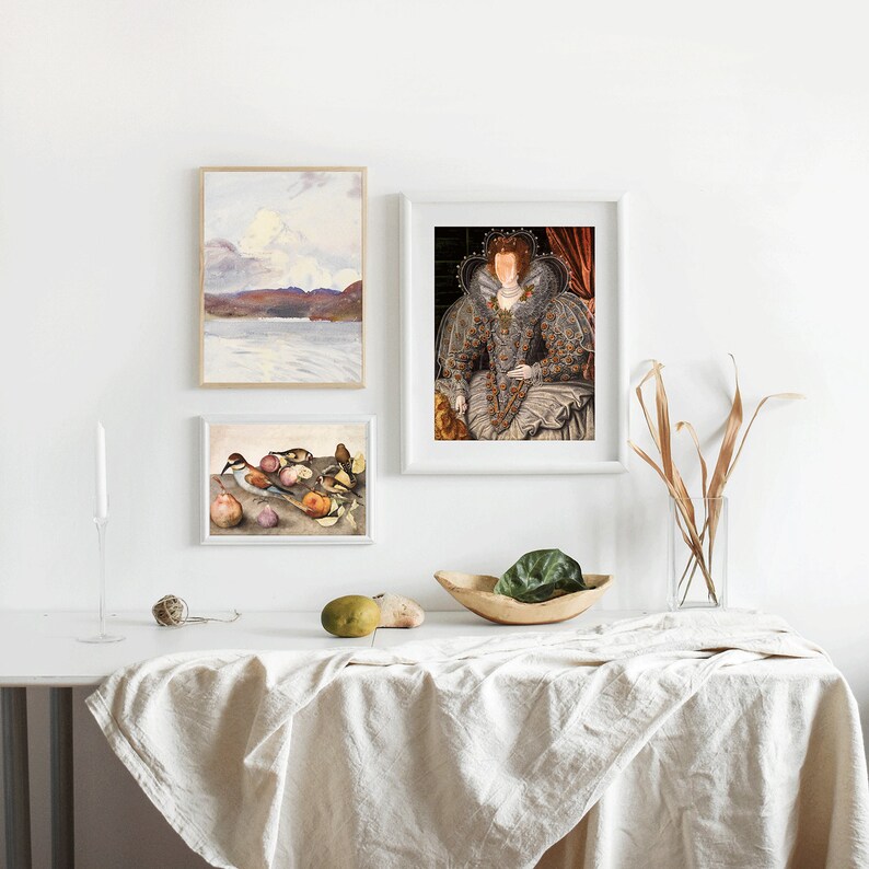 Altered Elizabethan Portrait Painting Downloadable Prints - Eclectic ...