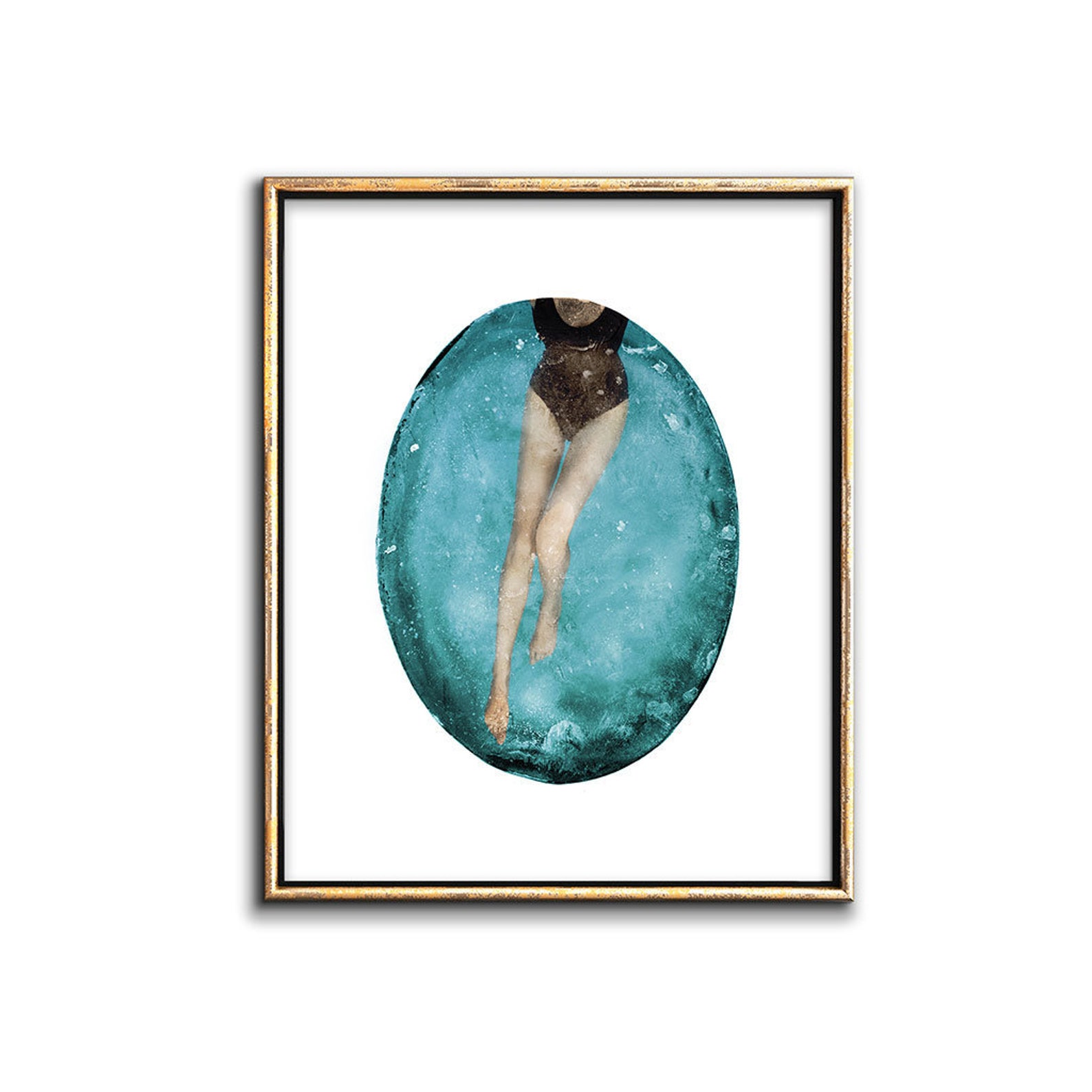 Swimming Pool Art Print Downloadable Prints Coastal Wall Art | Etsy