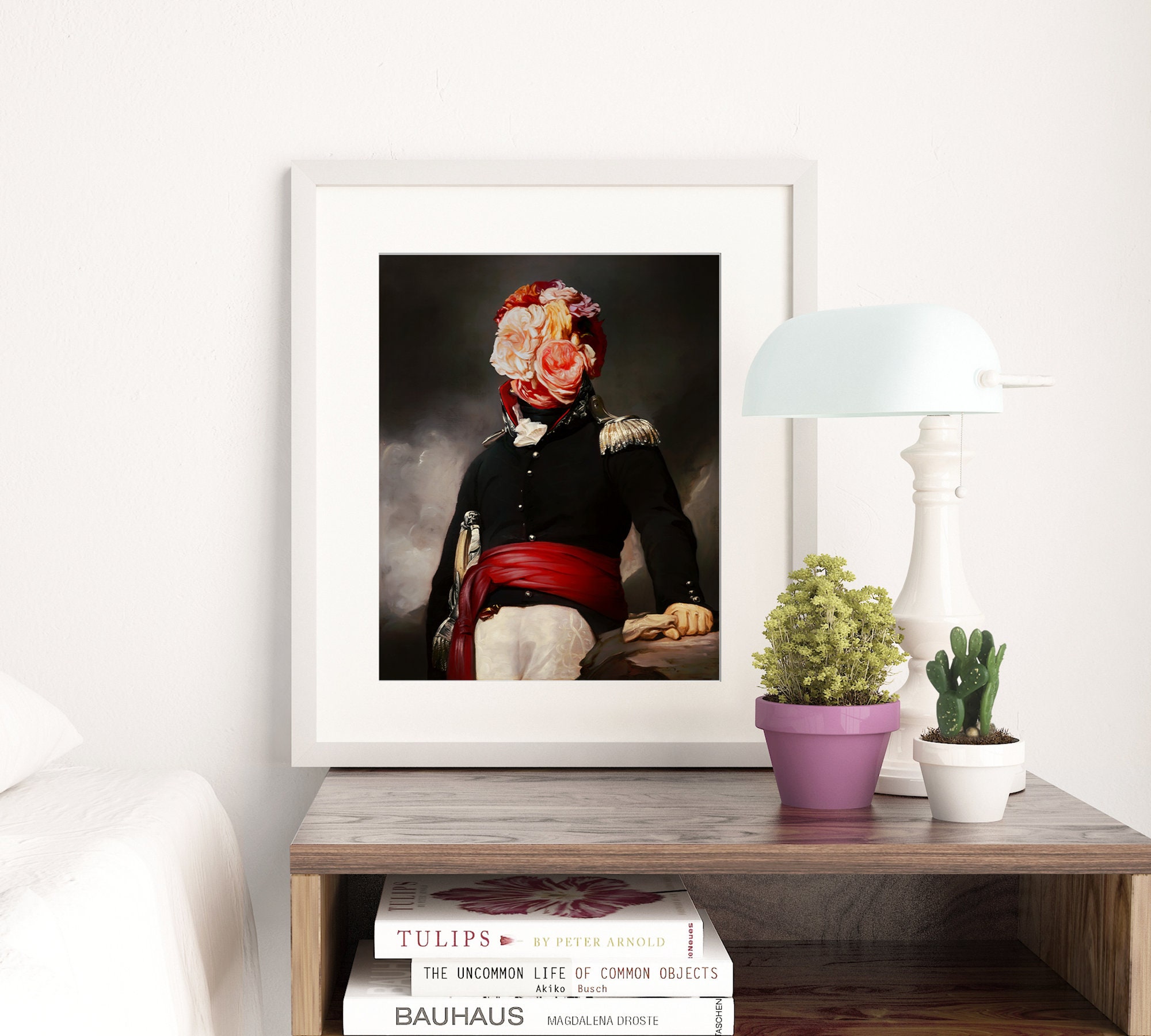 Flower Head Soldier Collage Artwork Printable Wall Art, Altered Art ...