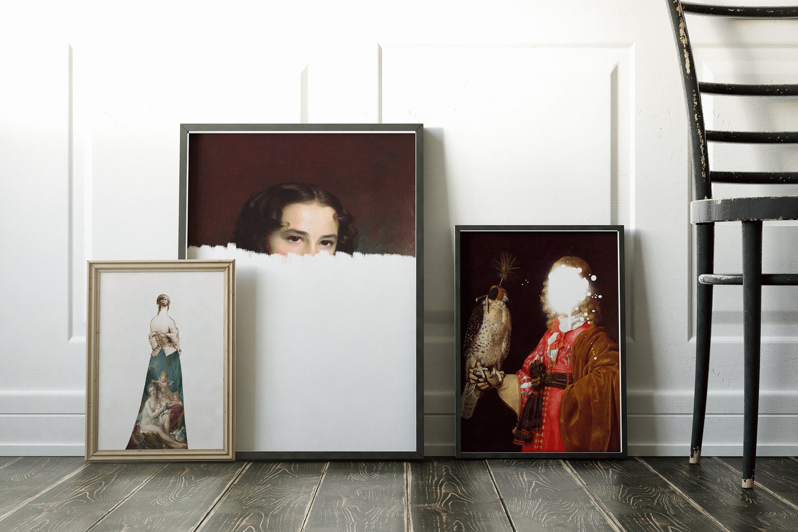 Quirky Art Altered Portrait Downloadable Prints Vintage - Etsy