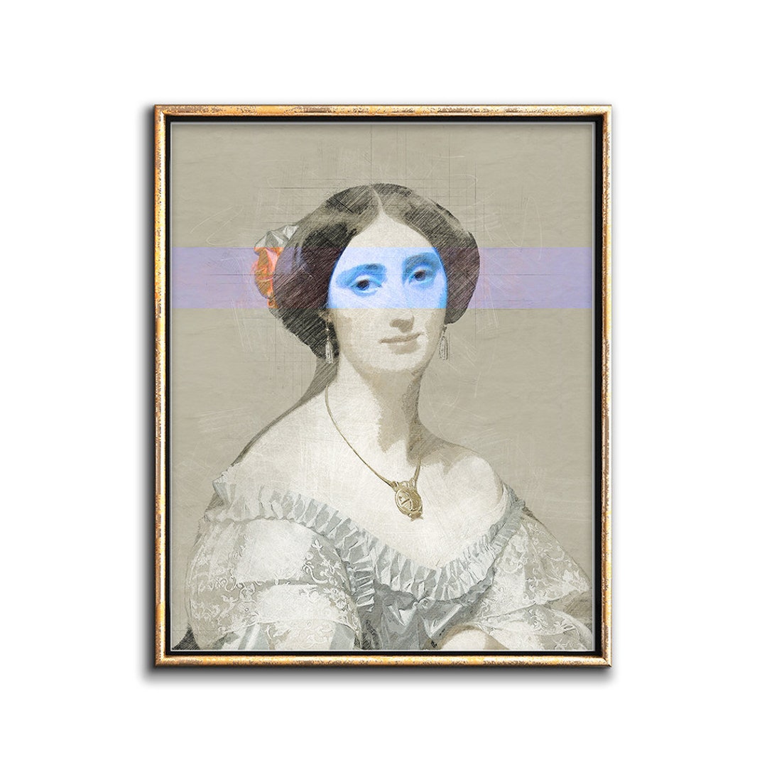 Altered Portrait Illustration Vanity Decor Collage Art Download ...