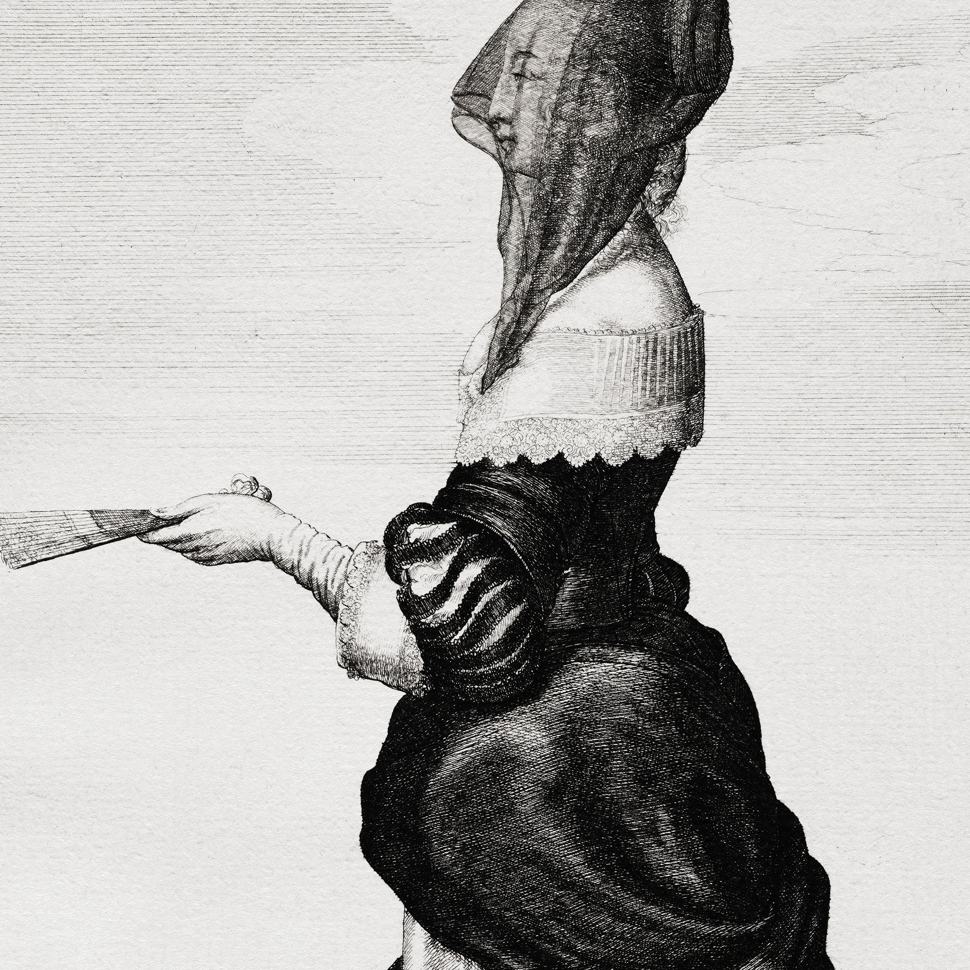 Quirky Vintage Costume Illustrations Digital Print Set Masked - Etsy