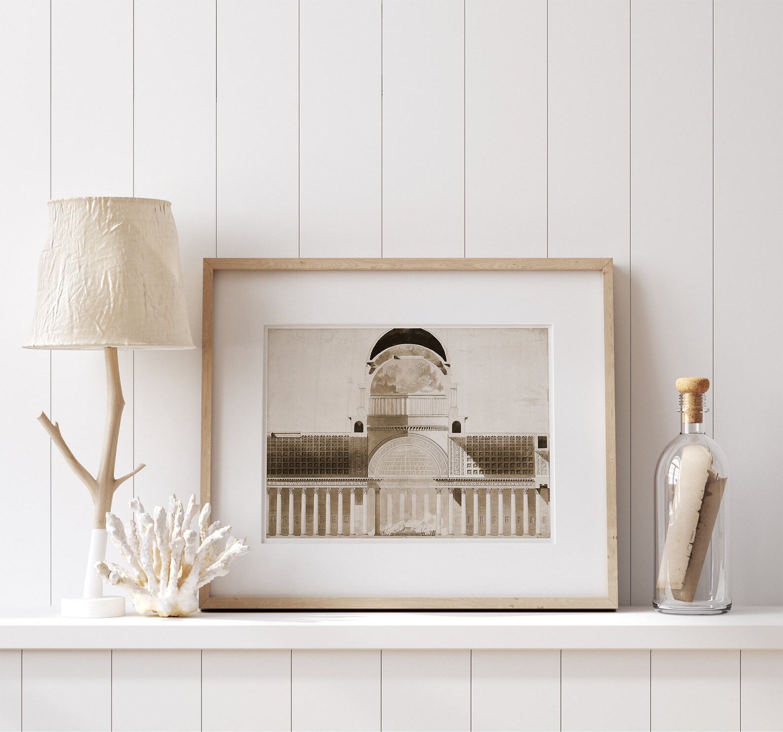 Sepia Architectural Ink Drawing Downloadable Prints Vintage - Etsy