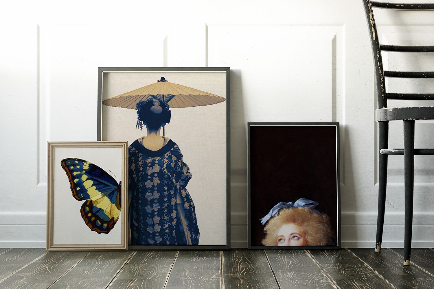 Altered Painting Altered Vintage Painting Portrait Painting | Etsy