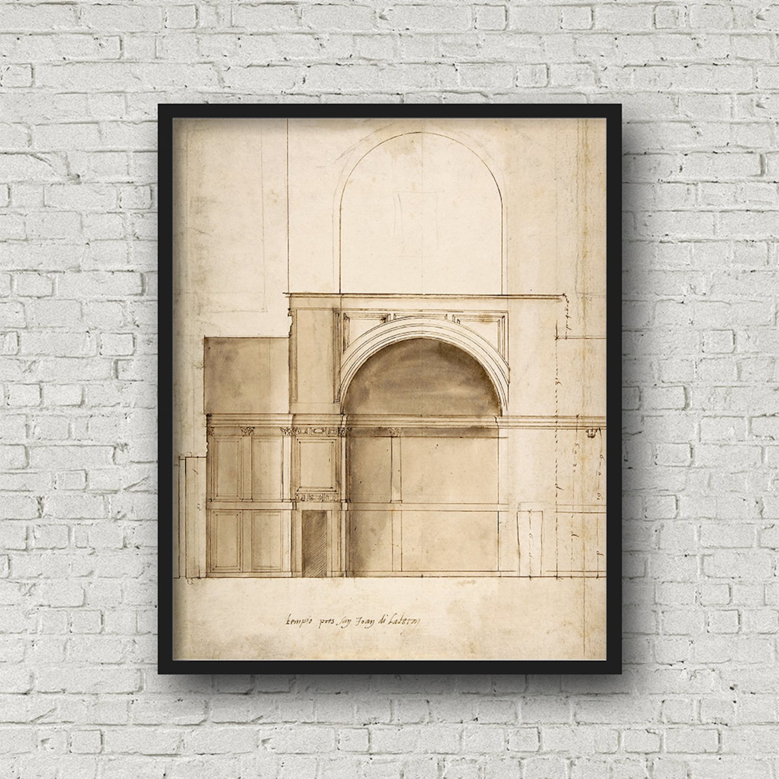 Architectural Print Downloadable Art, Vintage Architectural Drawing ...