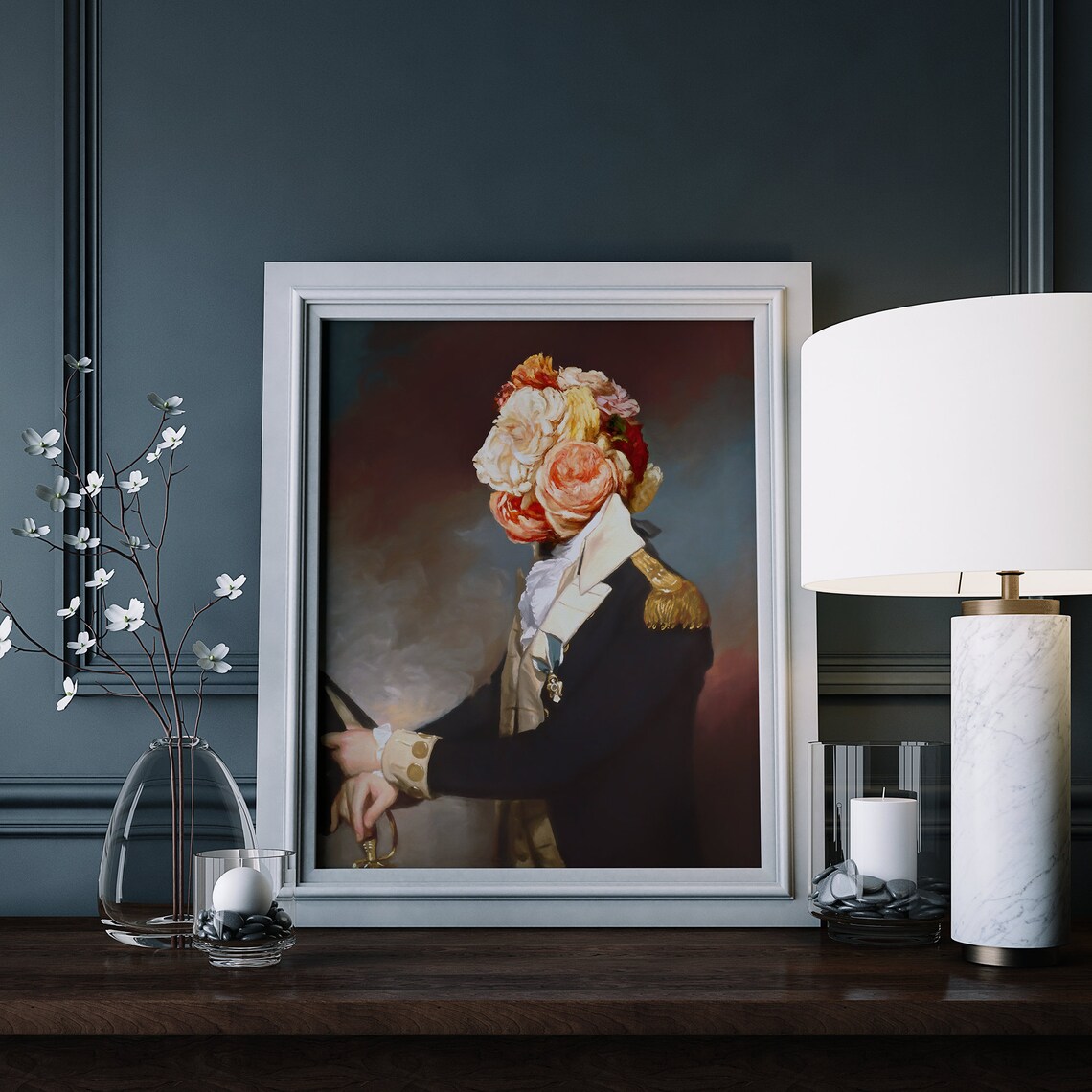 Surreal Art Altered Vintage Portrait Painting Digital Download Art ...