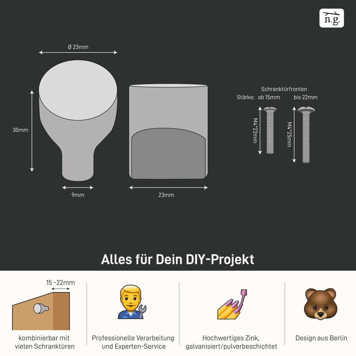 Möbelgriffe KNOPF Design Möbelknöpfe Metall Möbelknauf Rund - Etsy.de