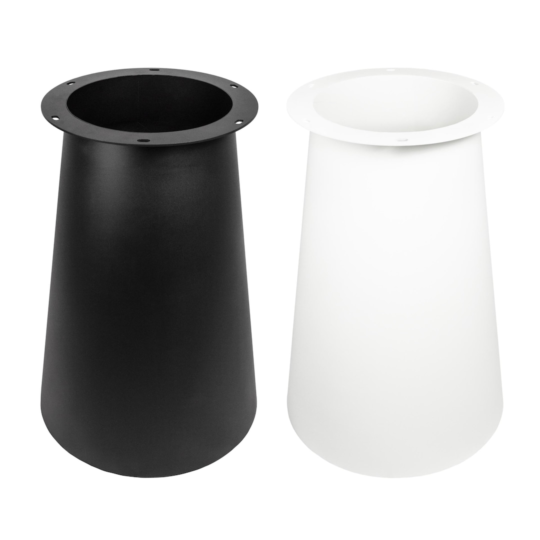 Table Column CONICAL Table Leg Metal Japandi Style Slatted Look Table ...