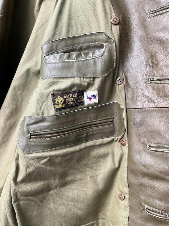 1950s Belgian Leather Moto Dispatch Jacket - Gem