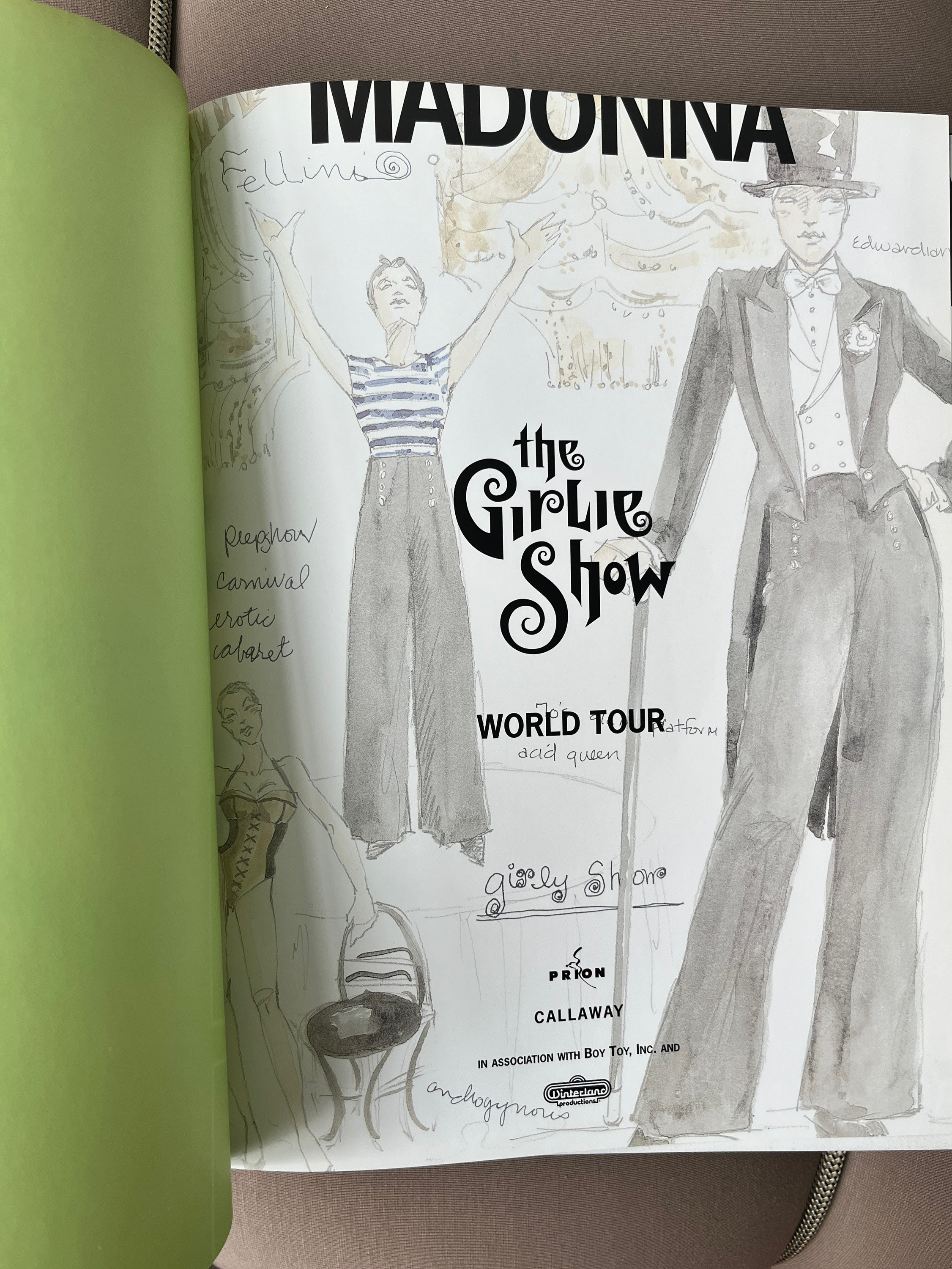 Madonna the Girlie Show 1994 Tour Book Front and Back Covers Shot by ...