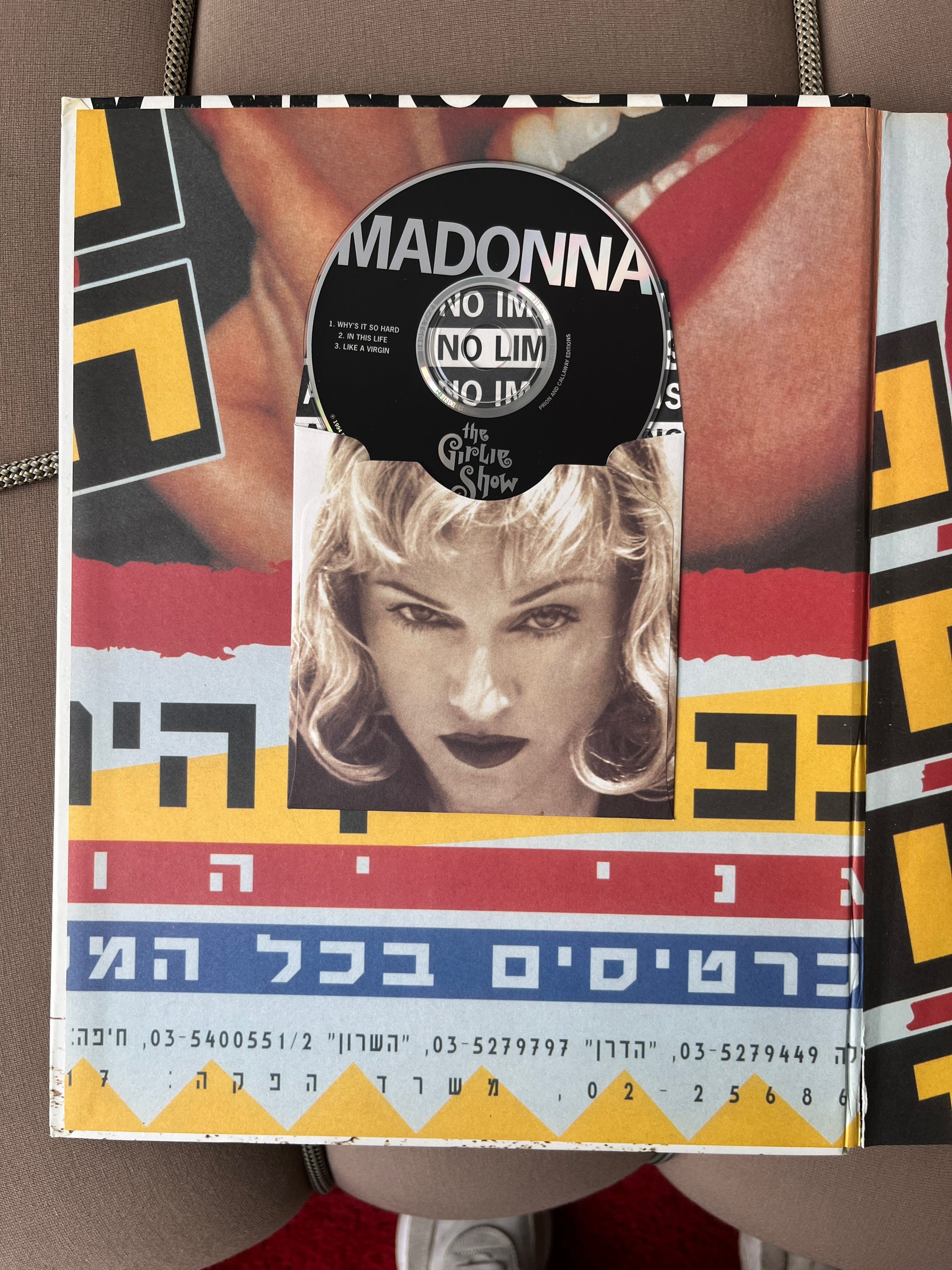 Madonna the Girlie Show 1994 Tour Book Front and Back Covers Shot by ...