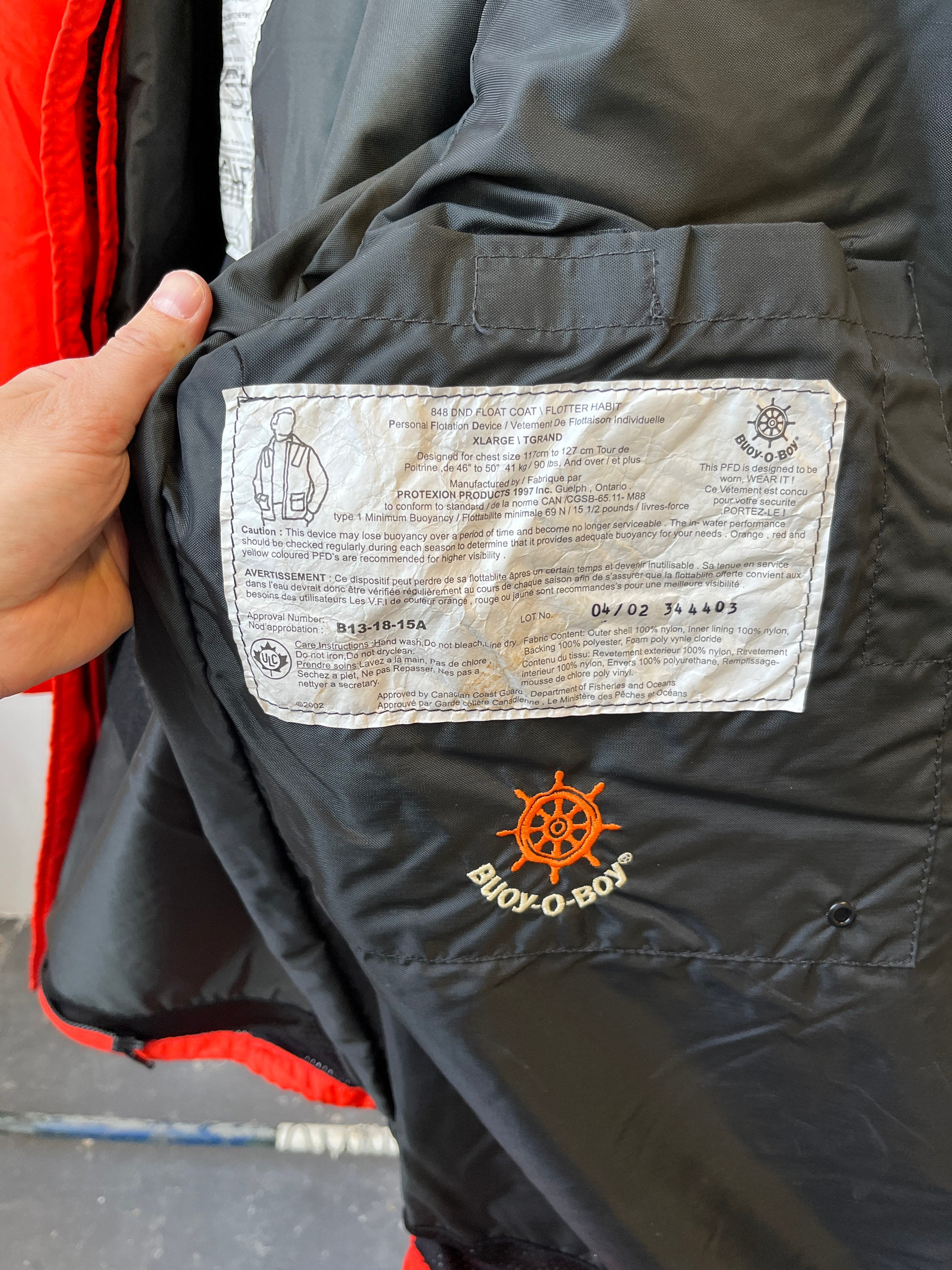 Mustang Technical Flotation Jacket Canadian Coastguard. Sz XL - Etsy