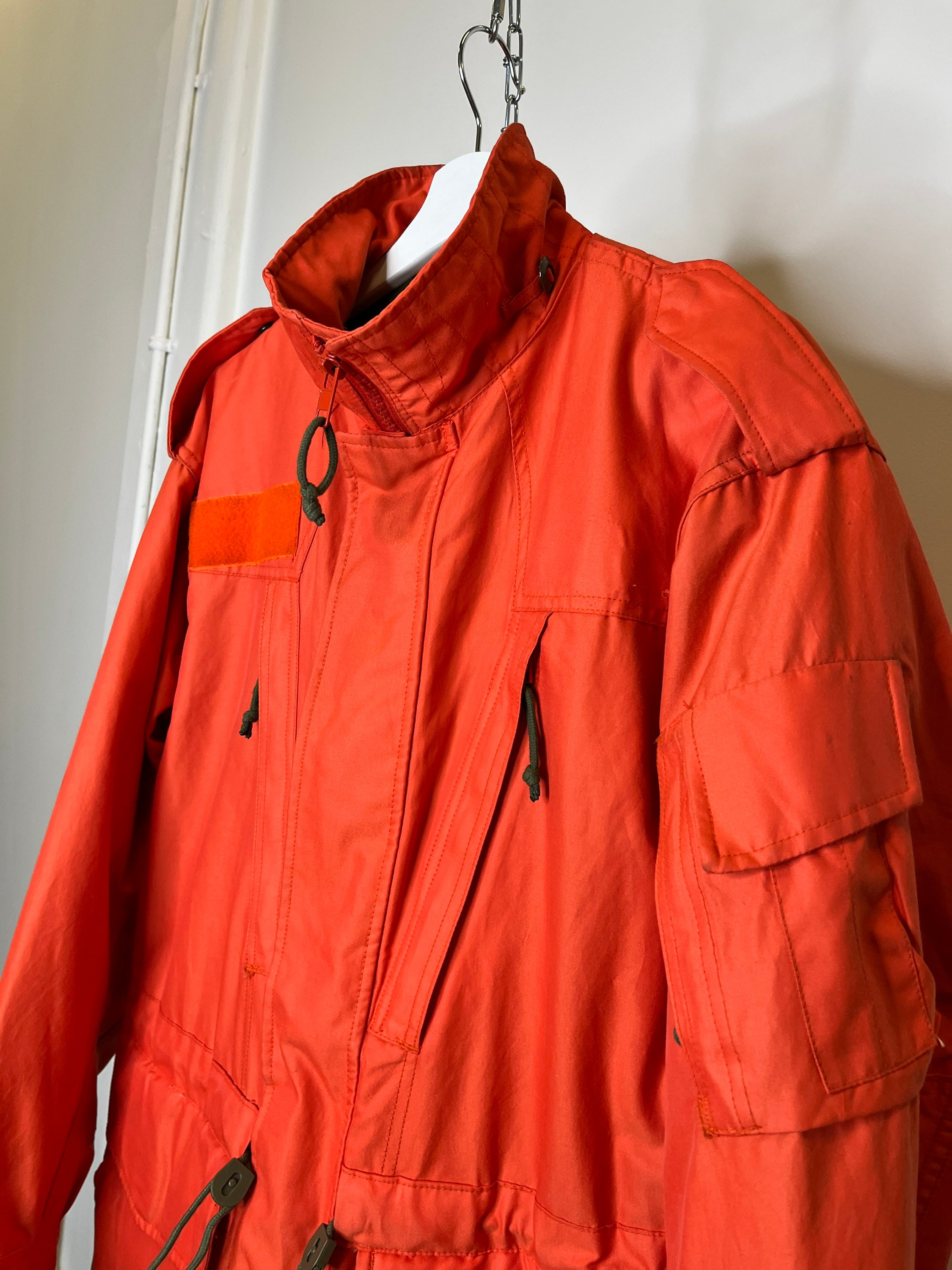 Rare Vintage Canadian SAR Tech Parka in Rescue Orange. Sz 70/40. Loaded ...