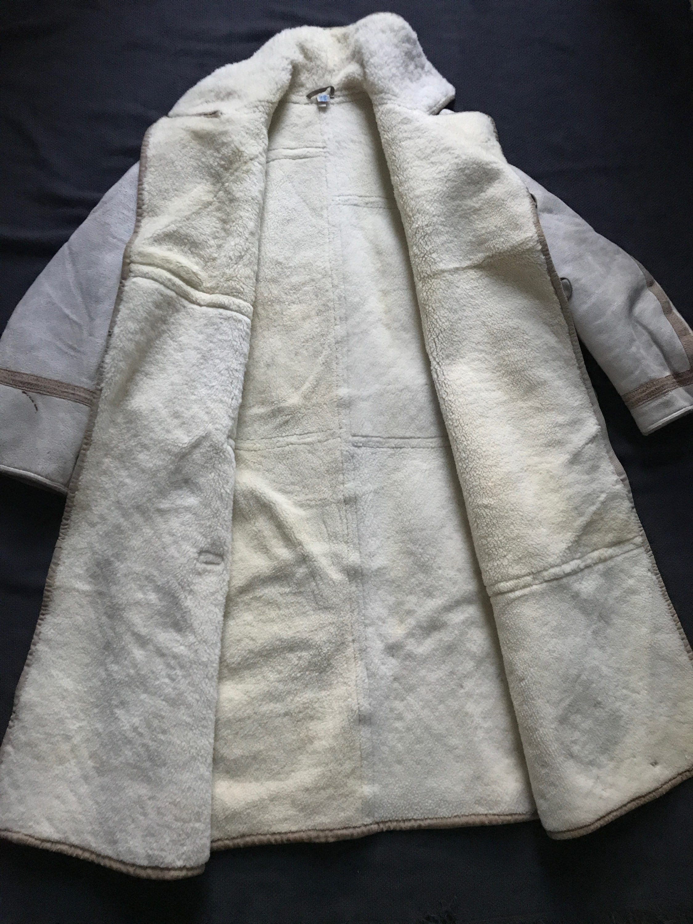 Late 1950s Vintage. GDR Shearling Great Coat. Made in Dresden, by ...