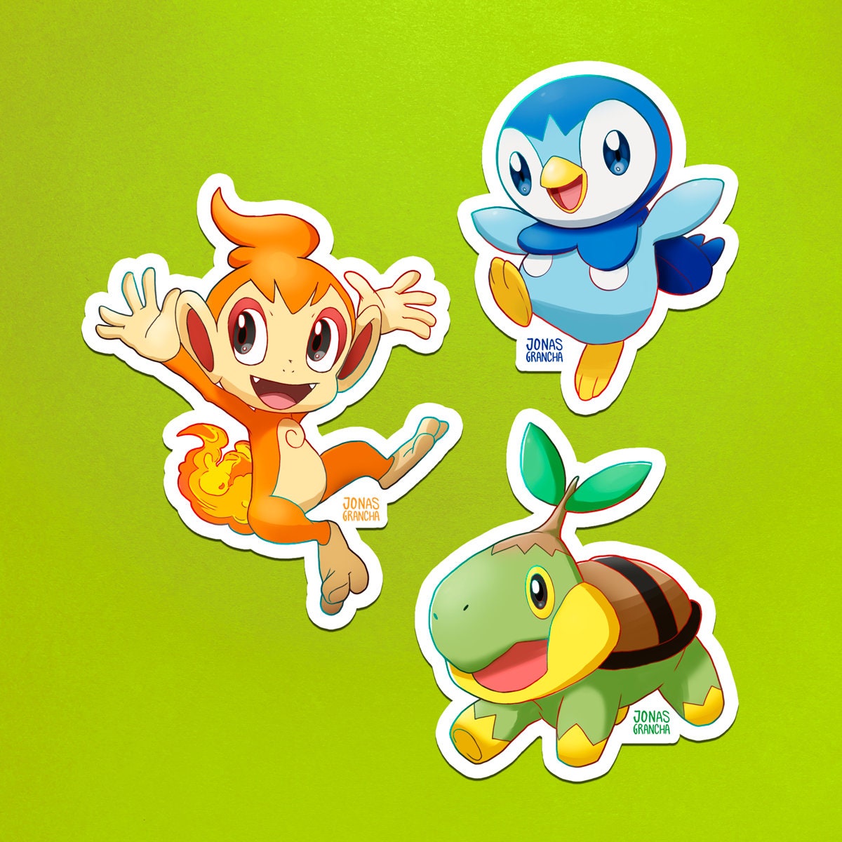 Sinnoh Starters Wallpaper